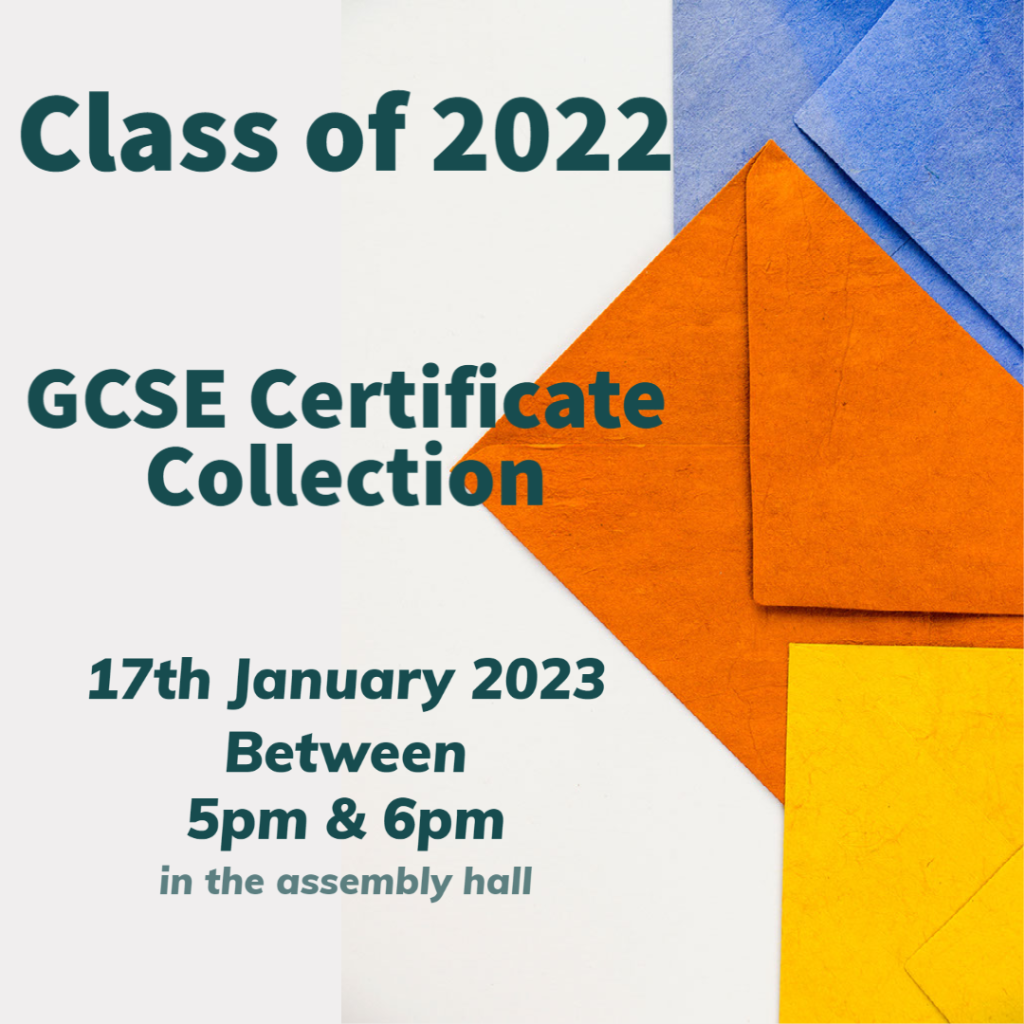 Ormiston Denes Academy - GCSE Certificate Collection